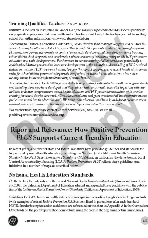 High School - Positive Prevention Plus